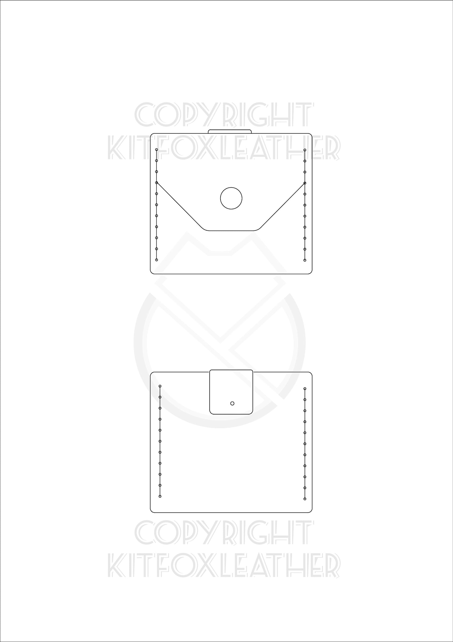 Coin Purse pattern PDF printable easy to make DIY minimalist | Etsy