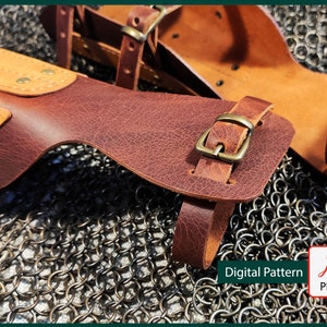 Leather Bracers Pattern: Medieval Armor, LARP Cosplay (PDF Pattern) - Etsy