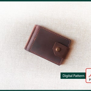 Leather Money Clip Wallet Pattern: PDF Printable With Card Slots (A4 ...