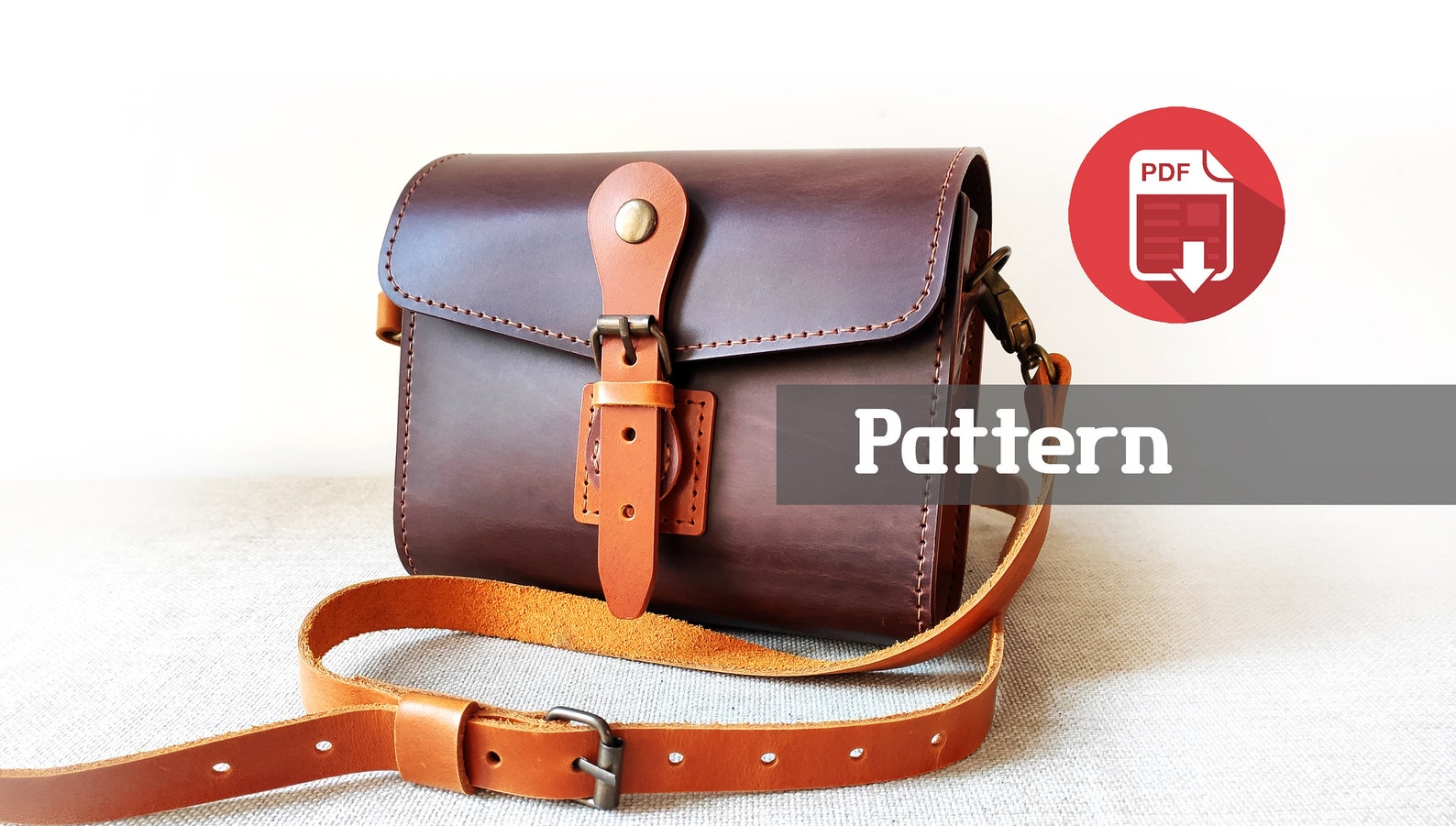 Leather Bag Pattern PDF Pattern Leather Bag Shoulder Bag - Etsy