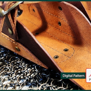 Leather Bracers Pattern: Medieval Armor, LARP Cosplay (PDF Pattern) - Etsy
