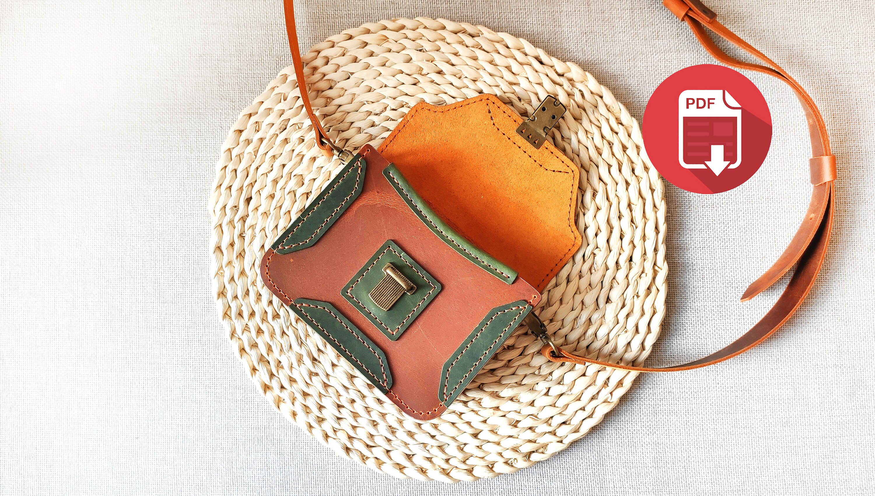 Small Leather Bag Pattern Shoulder Bag Digital Download - Etsy