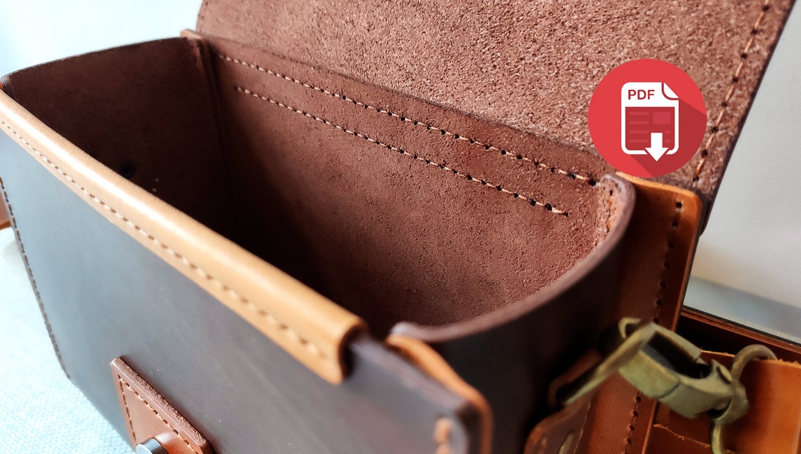 Leather Bag Pattern PDF Pattern Leather Bag Shoulder Bag - Etsy