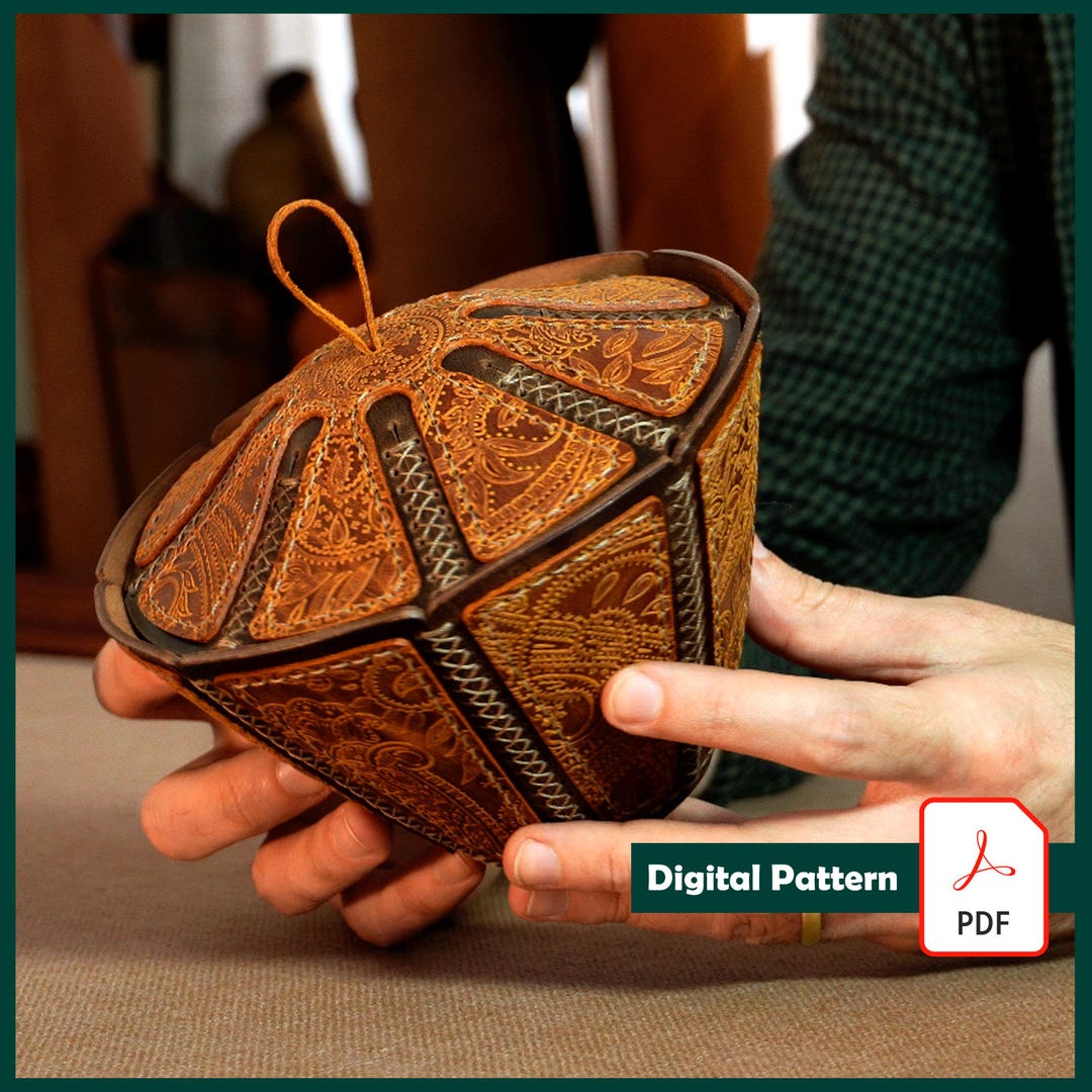Leather Bowl Pattern: DIY Tray Template (PDF Pattern) - Etsy