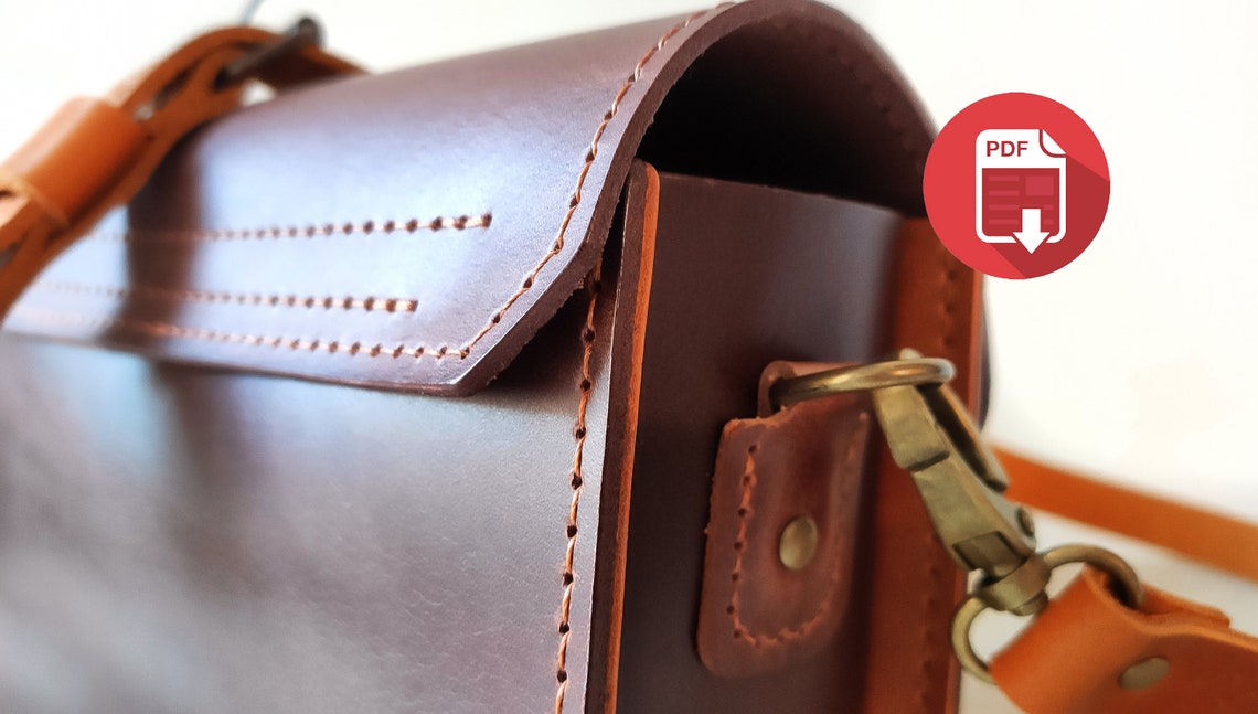 Leather Bag Pattern PDF Pattern Leather Bag Shoulder Bag - Etsy