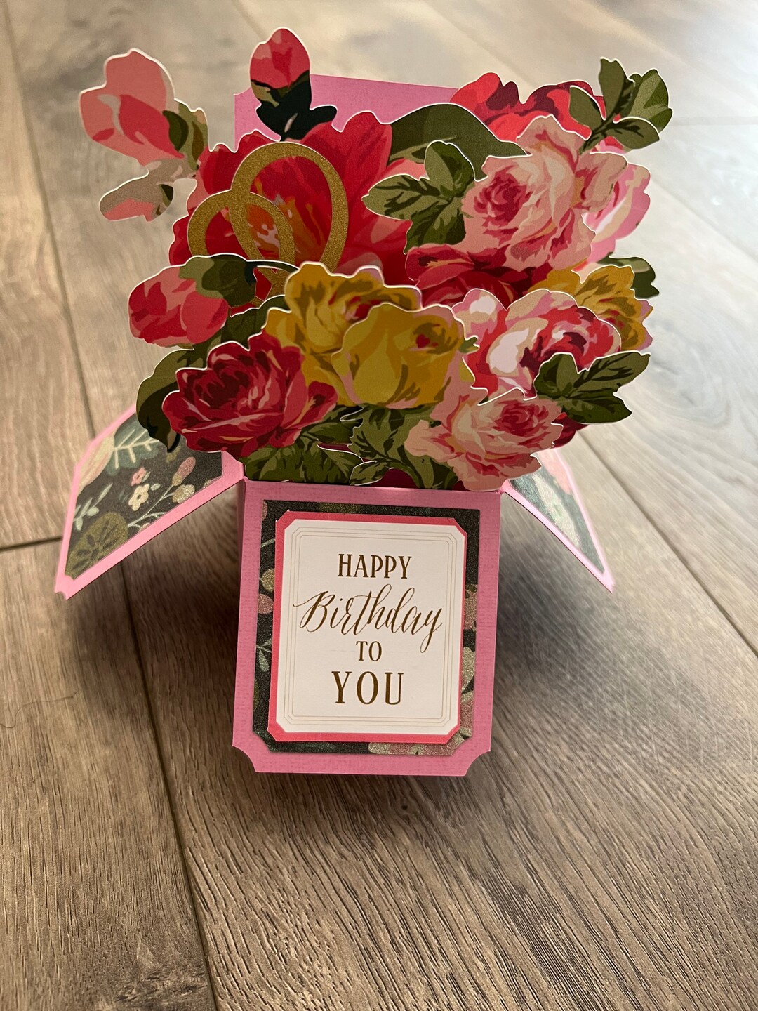 Happy Birthday Box Card - Etsy