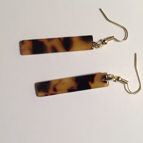 Tortoise Shell Earrings - Etsy
