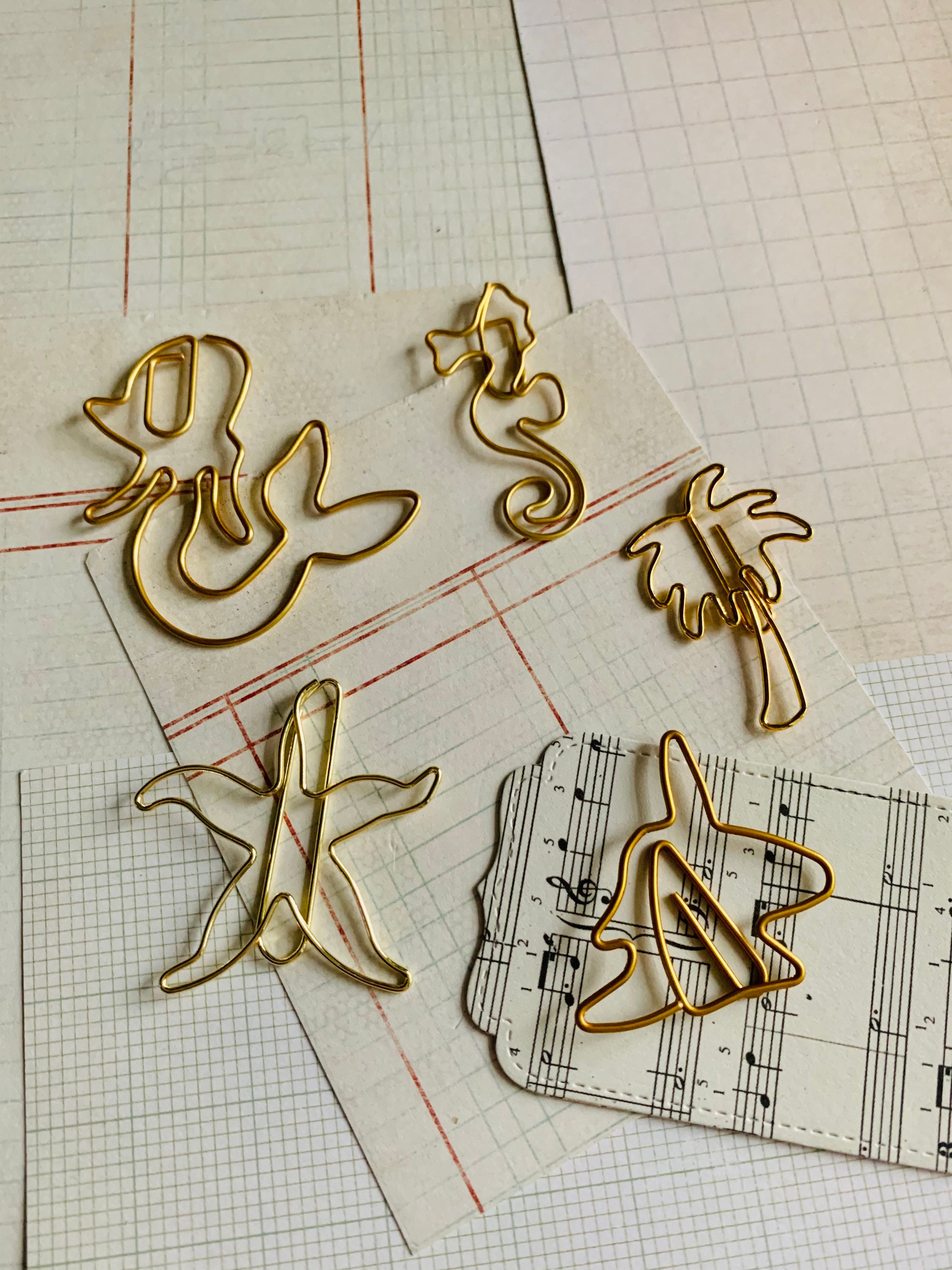 Mermaid Seahorse Magical Unicorn Paper Clip Planner Clip | Etsy