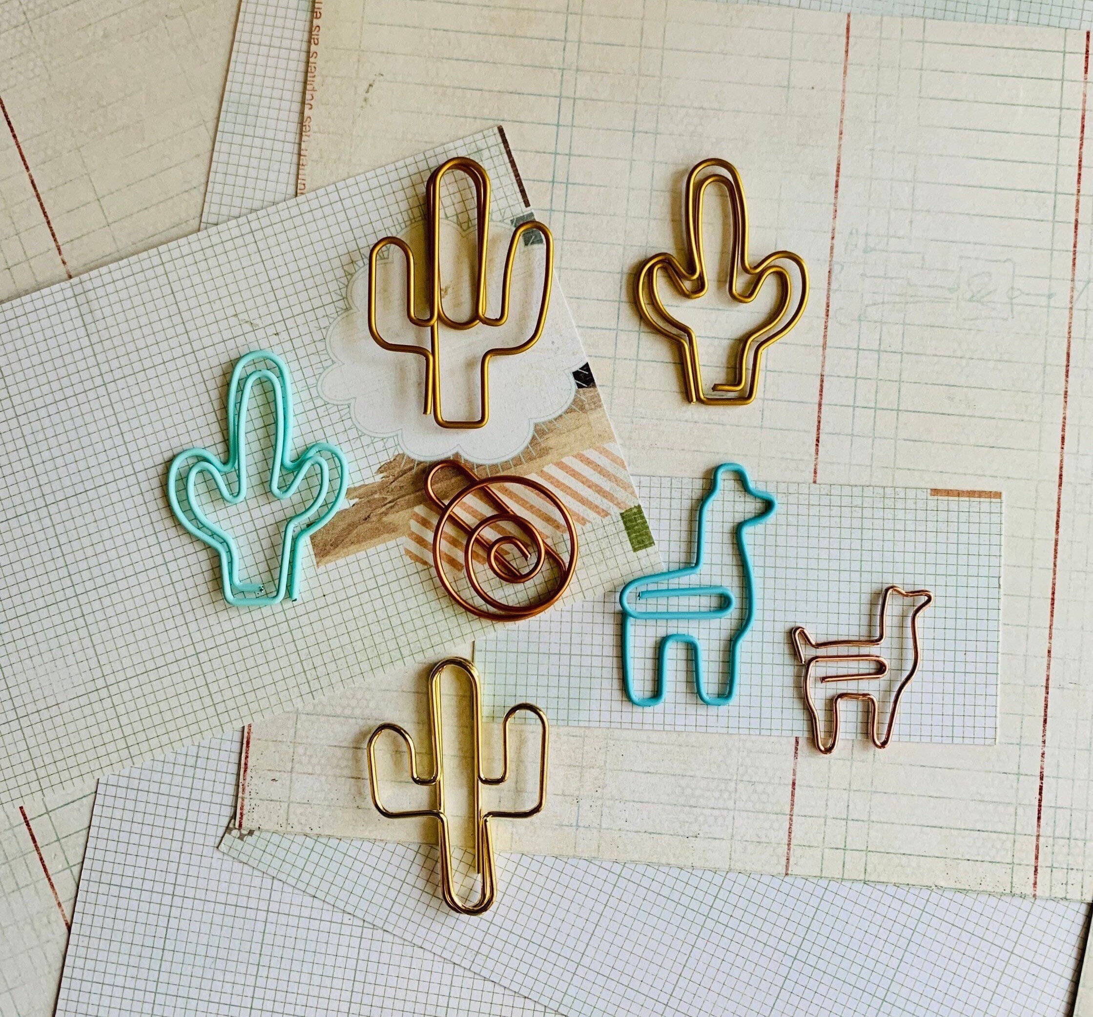 Cactus Swirl Paperclip Book Marker Page Marker | Etsy