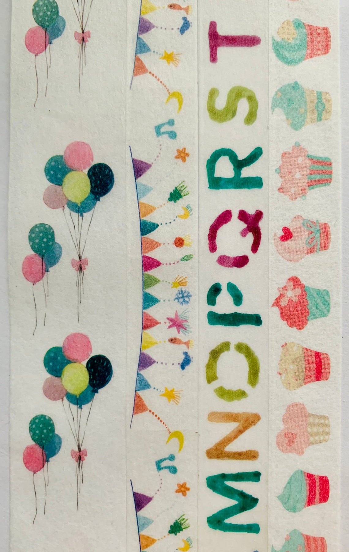 Birthday, Balloons, Banner, Cupcakes, Alphabet, Children’s, Kids, Party ...