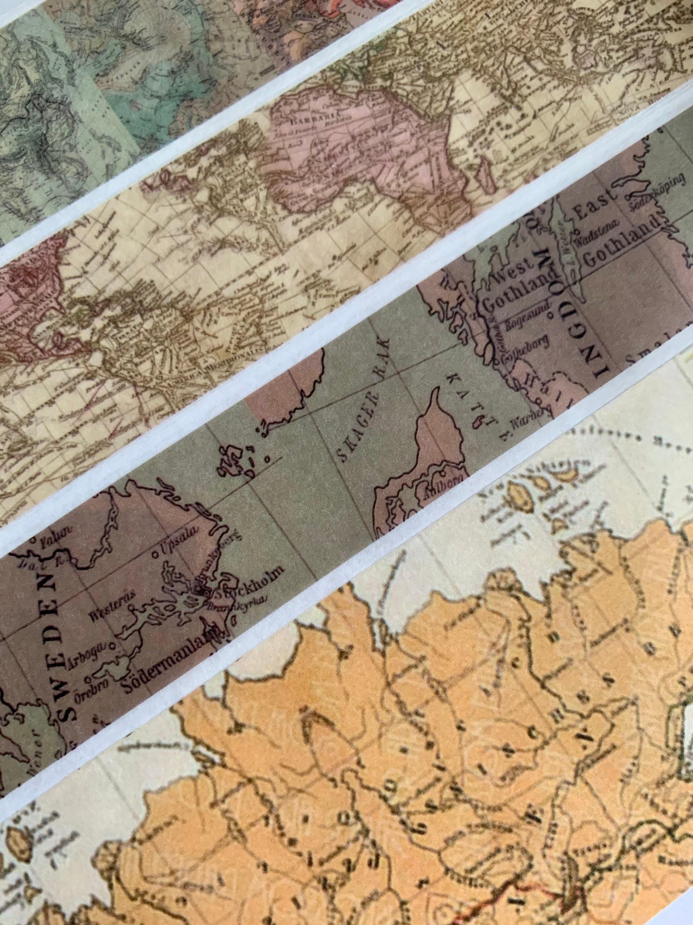 World Map Maps Travel Adventure Washi Tape SAMPLE | Etsy