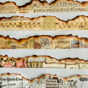 Vintage, Burnt, Edges, Distressed, Old World, Music Notes, Maps, Stamps ...
