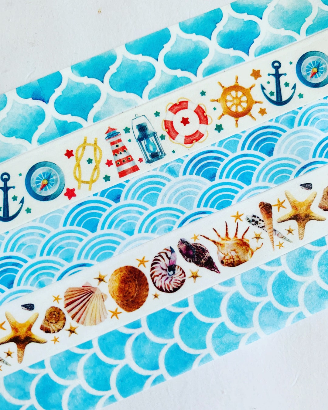 Nautical, Blue, Water, Waves, Sea, Shells, Ocean, Anchors, Rope, Yacht ...