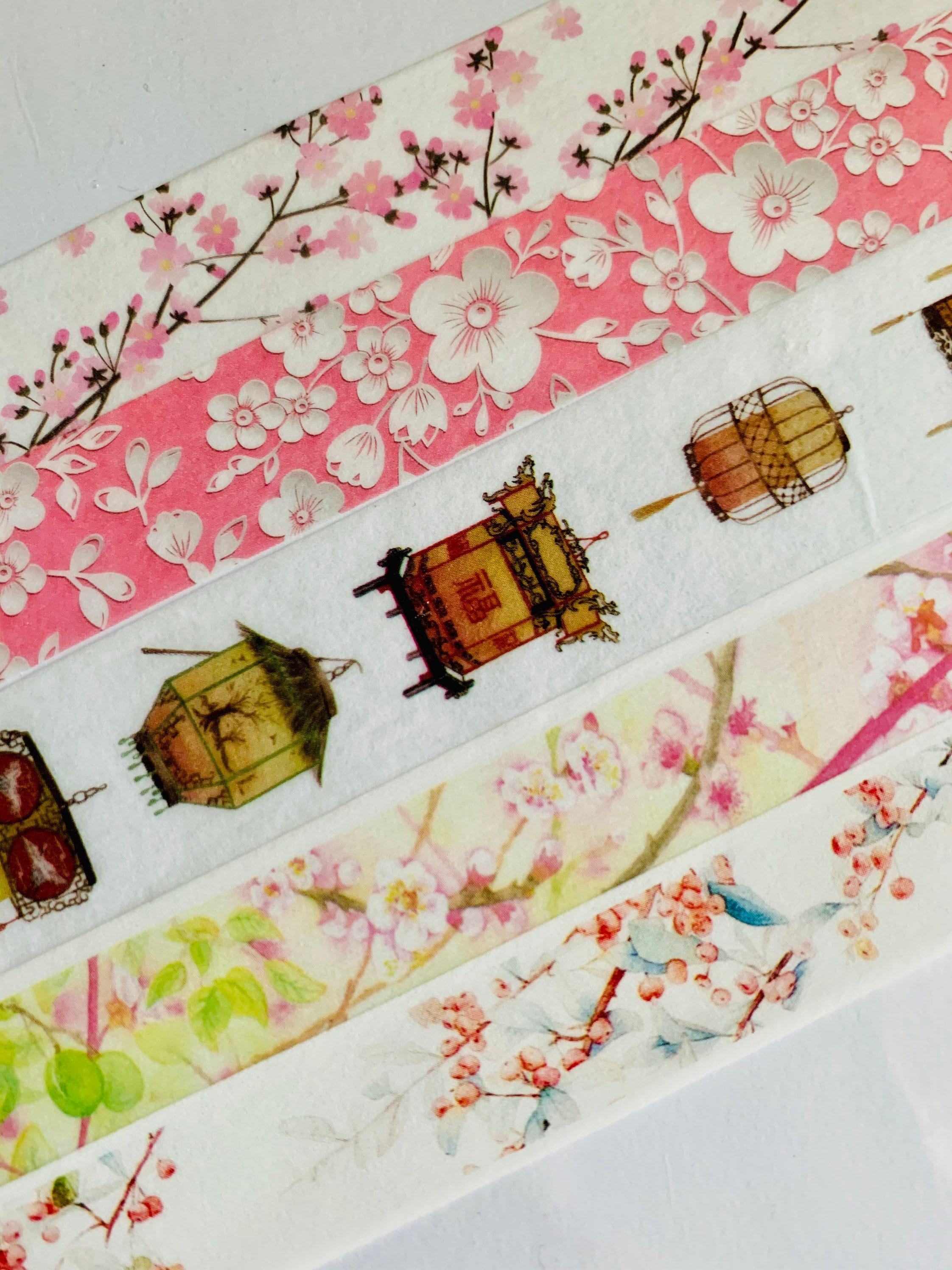 Cherry Blossoms Paper Lanterns Lunar New Year Japanese - Etsy