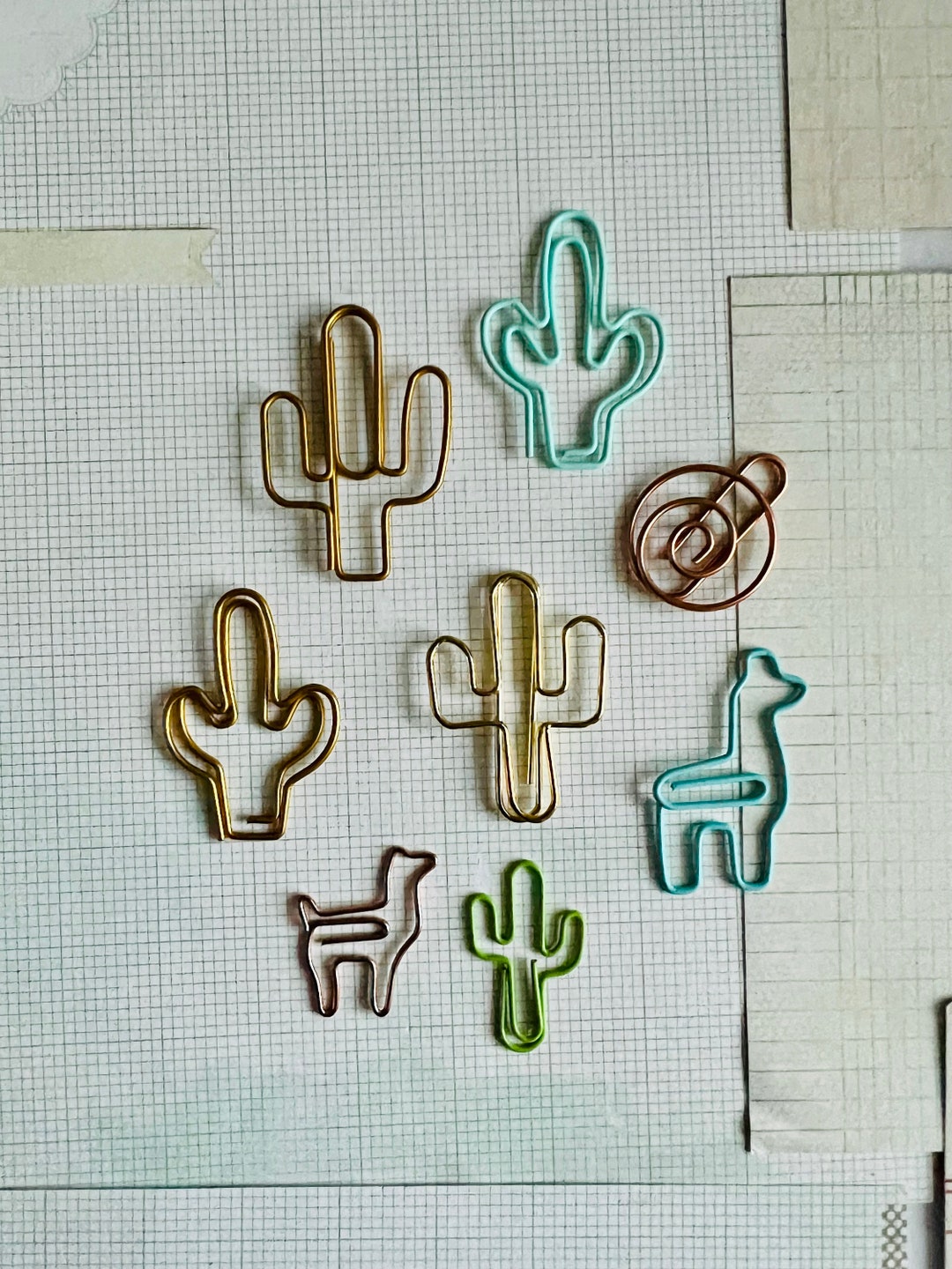 Cactus, Swirl, Paperclip, Book Marker, Page Marker - Etsy