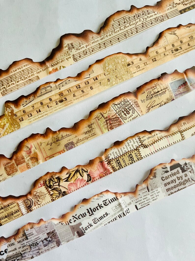 Vintage, Burnt, Edges, Distressed, Old World, Music Notes, Maps, Stamps ...