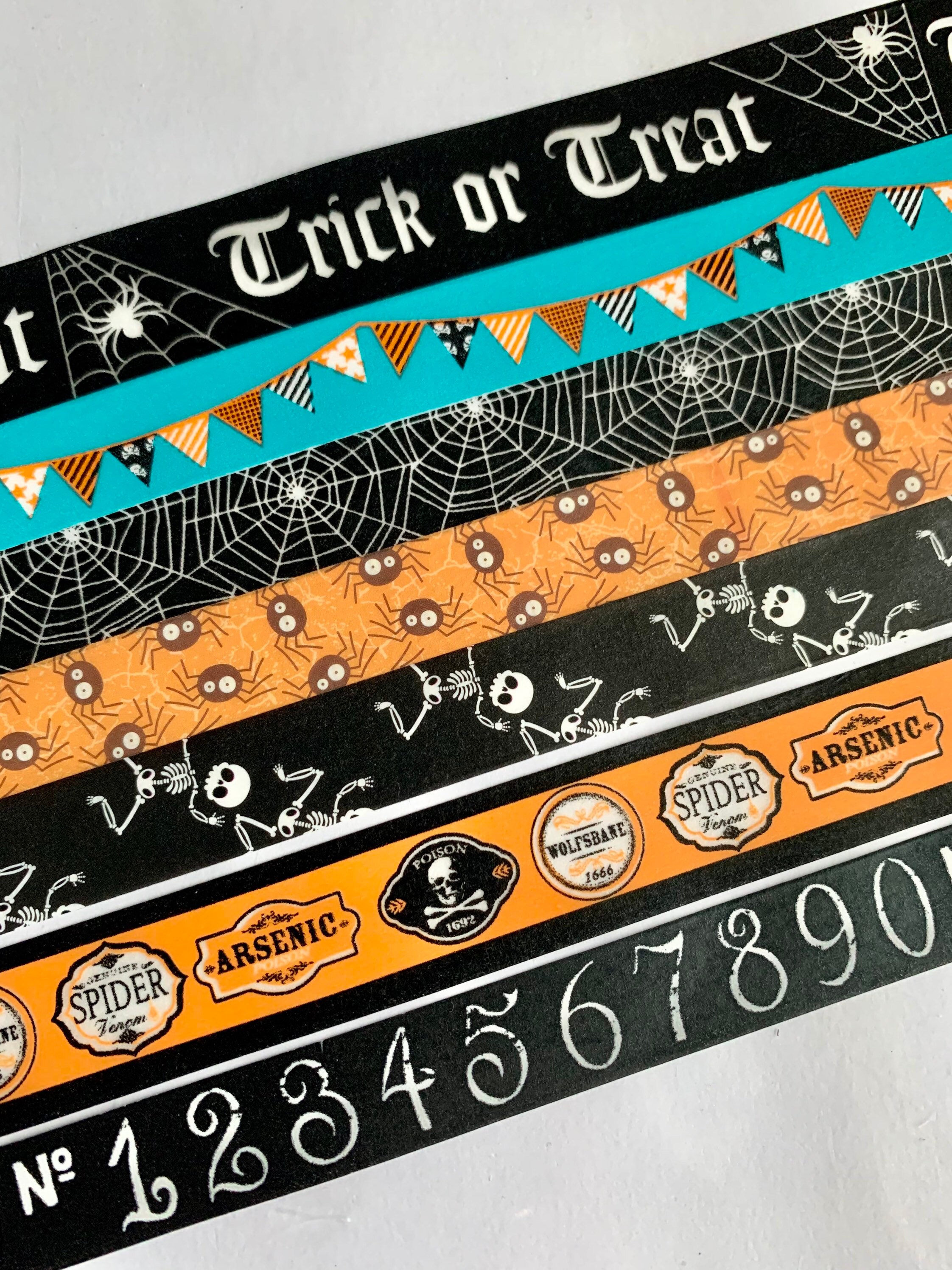 Halloween Trick or Treat Banner Spiders Spider Web - Etsy