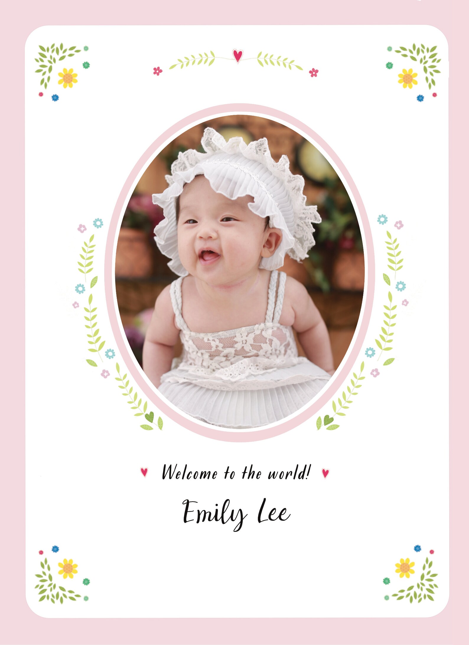 Printable New Baby Keepsake Art Print Baby Announcement New - Etsy