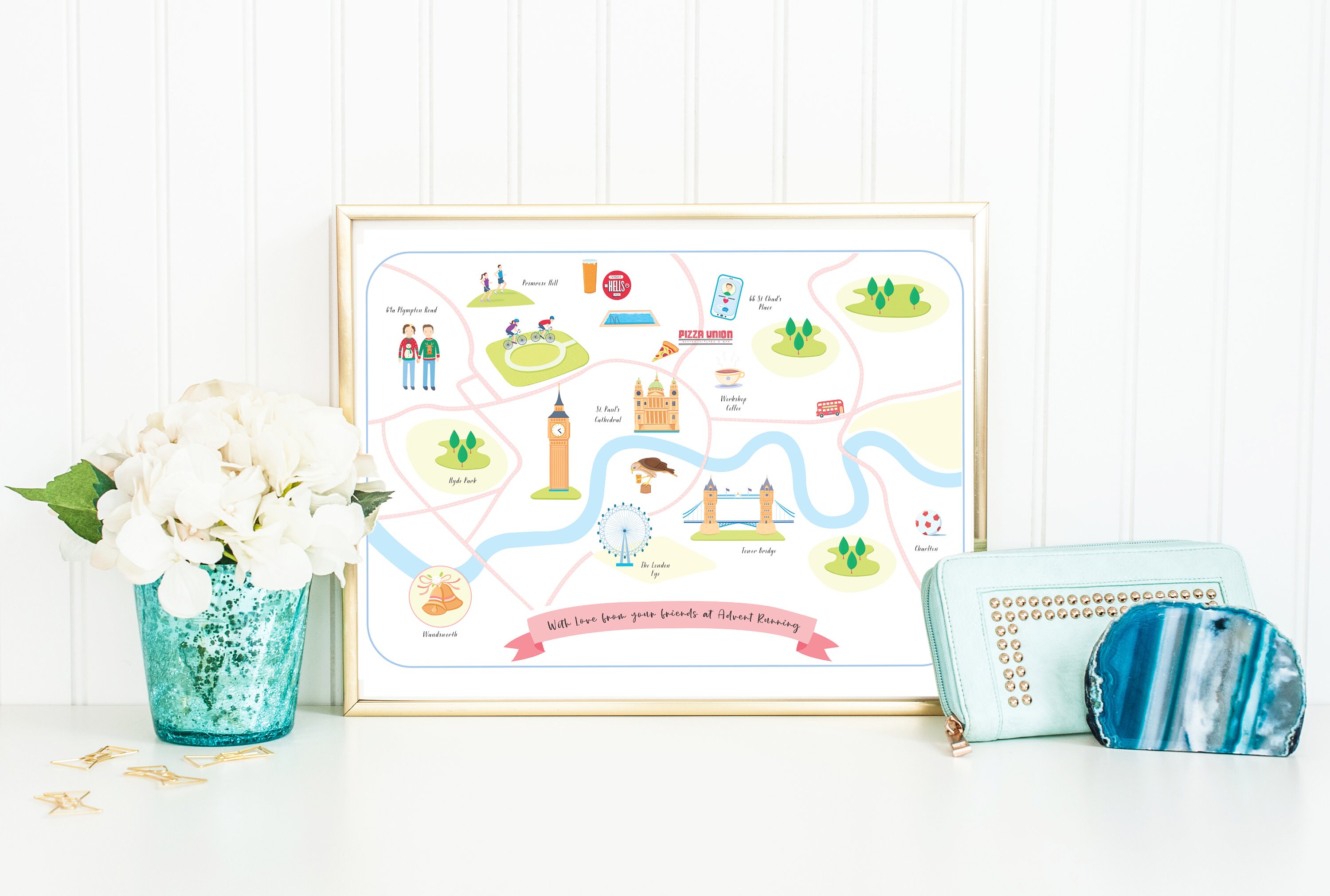 Personalised Map Illustration Memory Map Custom Map Gift - Etsy
