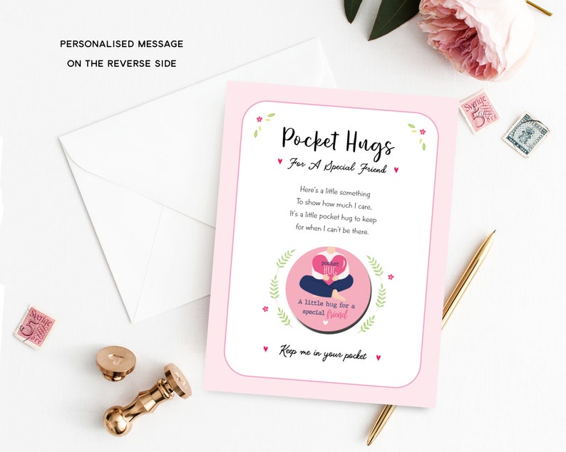 Pocket 'hug in the Post' Friendship Gift With a - Etsy