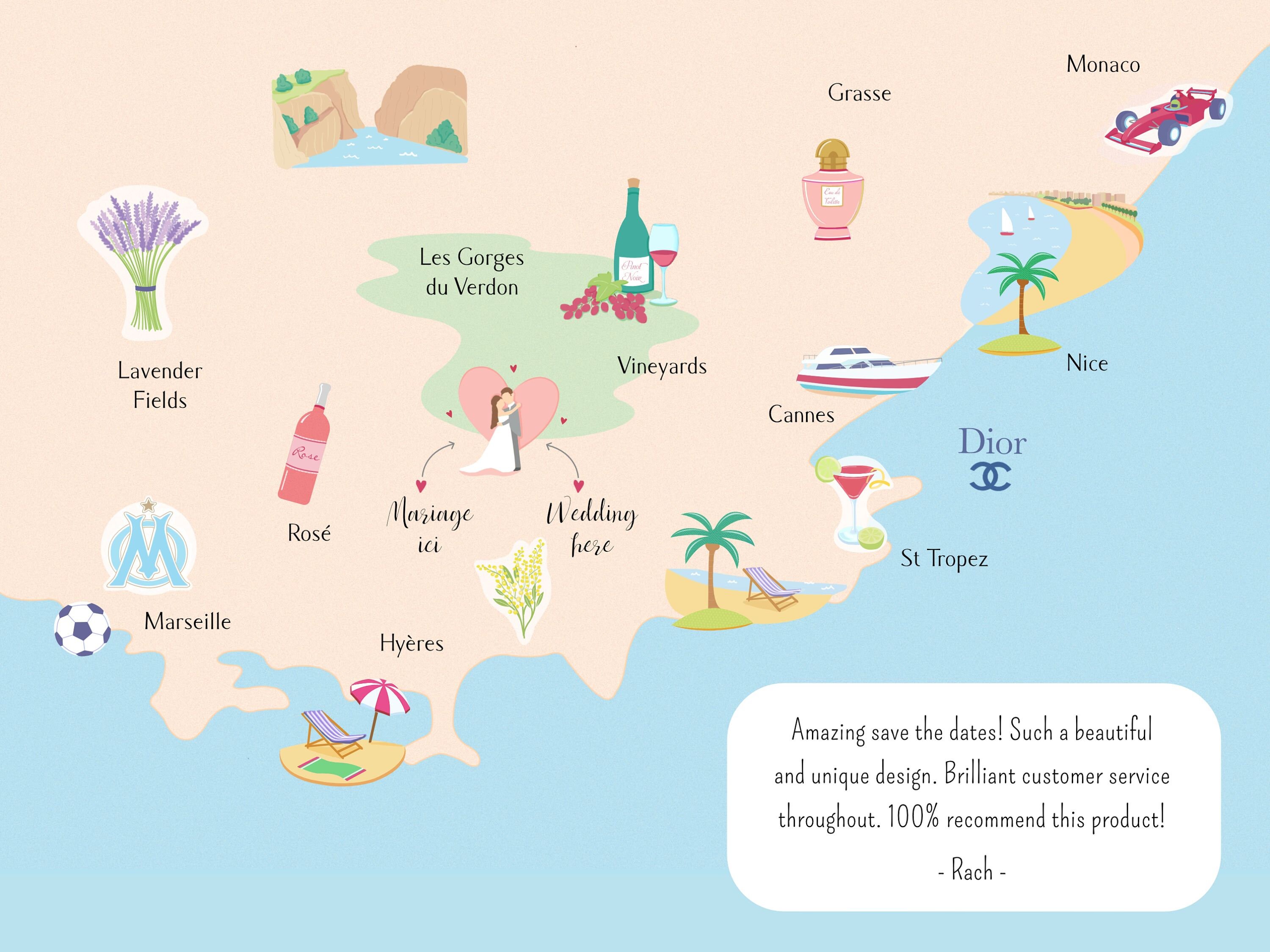 Custom Map Illustration Memory Map Personalised Map Gift Wedding Gift ...