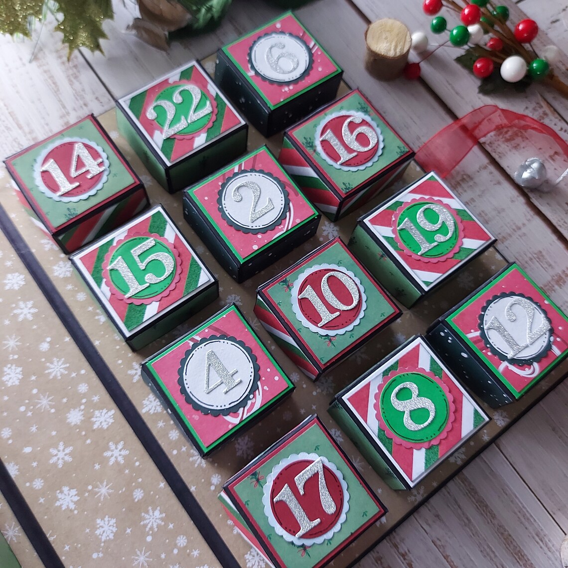 Reusable Advent Calendar Christmas Countdown - Etsy