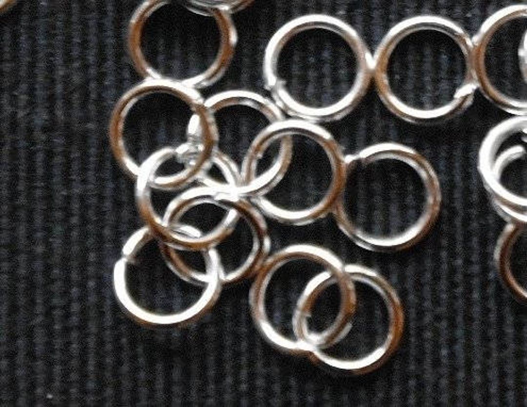 Open Jump Rings in Light Silver or Steel Shade of Your Choice, 50 ...