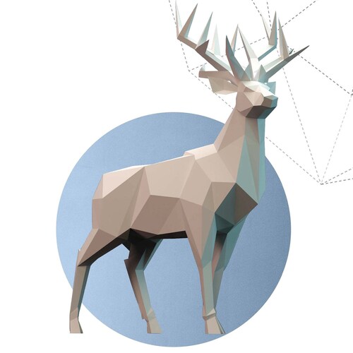 DIY Human Face Mask Low Poly Paper Craft Template Printable | Etsy Canada