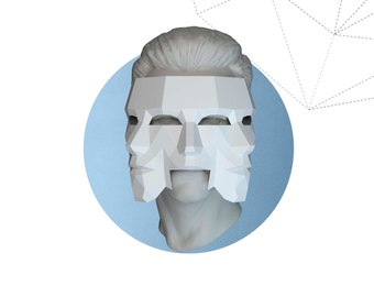 Pepakura mask | Etsy