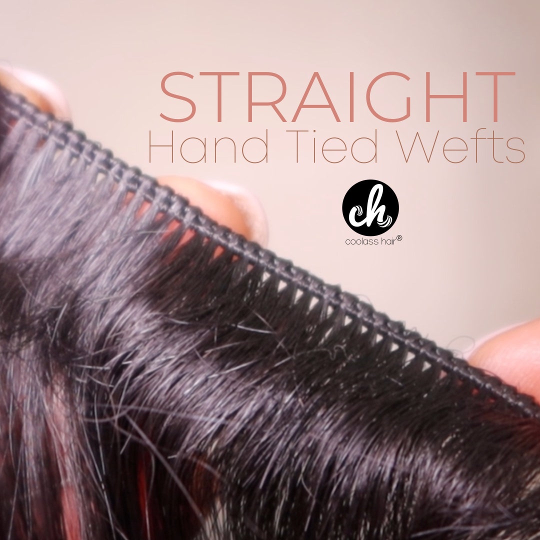 Straight Raw Remy Indian Human Hair Hand Tied Micro Weft Bundle - Etsy