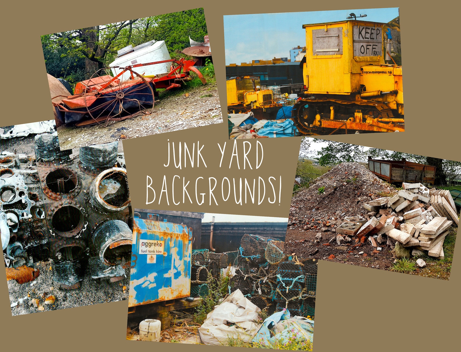 Junkyard Printable Backgrounds: 3D Magnetic Board Scenes (A4 PDF) - Etsy UK