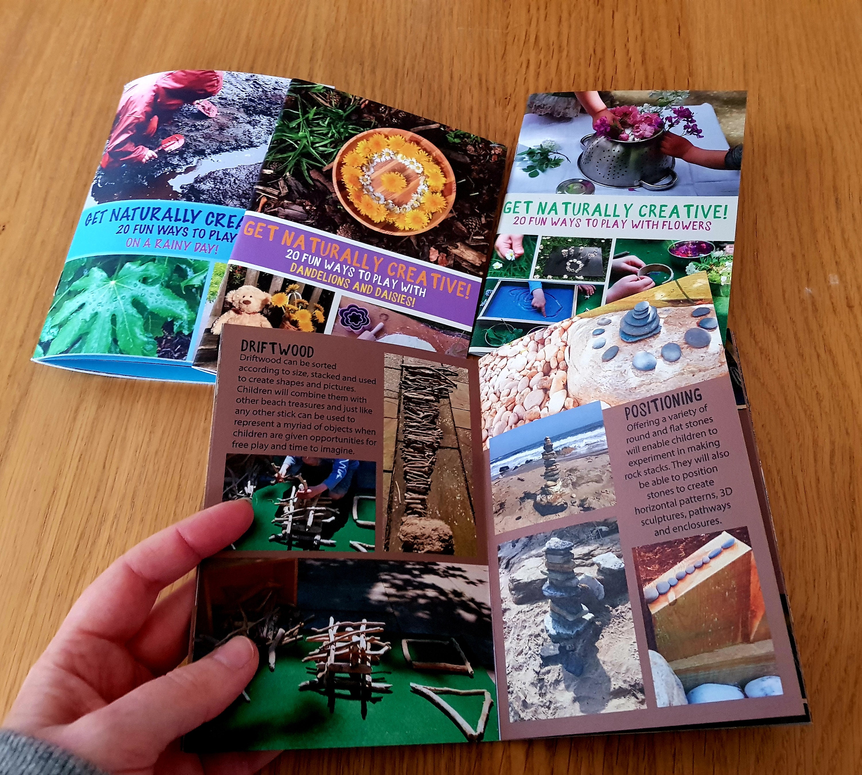 Naturally Creative 20 ideas books x4 - creative play training books ...