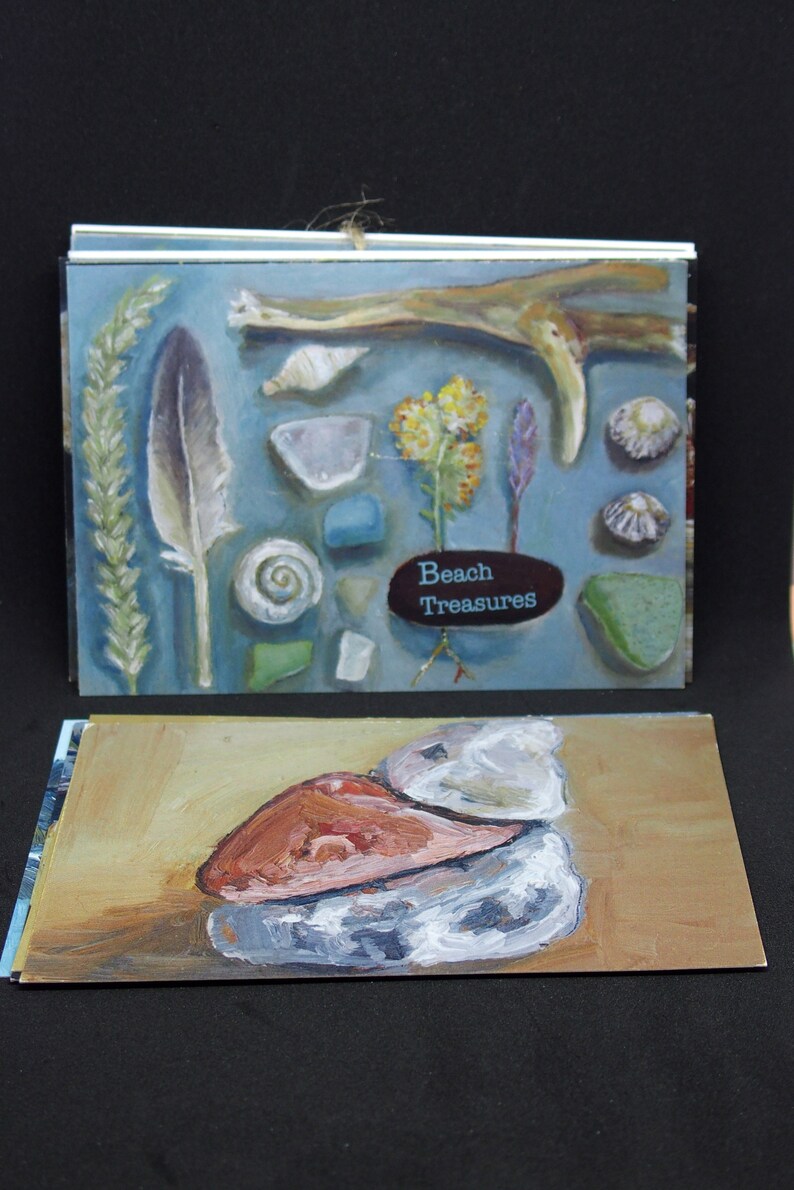 SET of 10 POSTCARDS A6 Art Prints Paintings of Beach Shells | Etsy