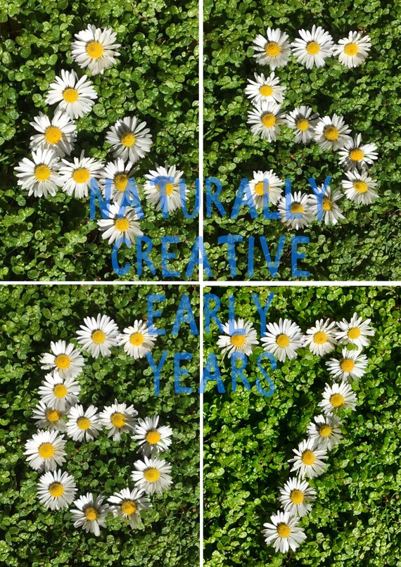 4-7 DAISY NUMERALS printable DOWNLOADS naturally numerical | Etsy