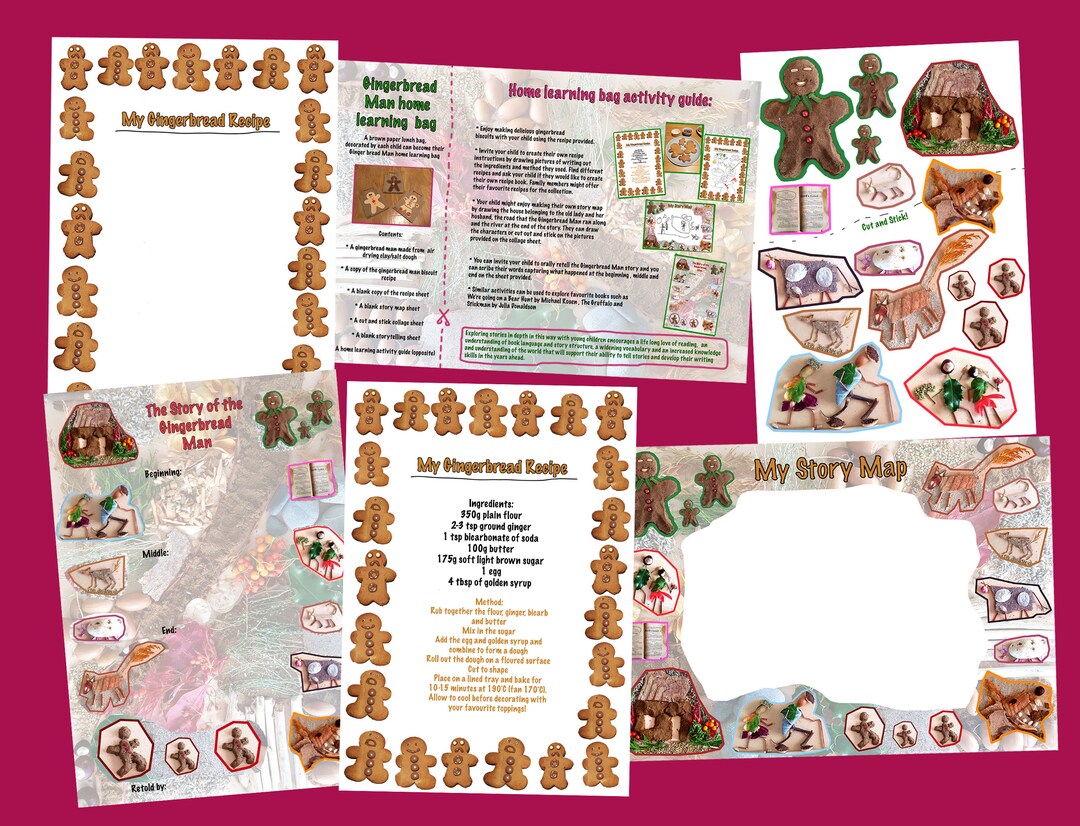 THE GINGERBREAD MAN Home Learning Download Pack Teaching Resources ...