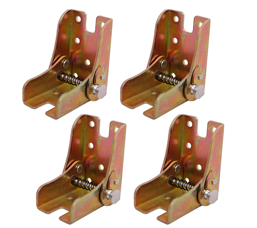 4 X Lock Extension Table Bed Leg Feet Steel Folding Foldable Support ...