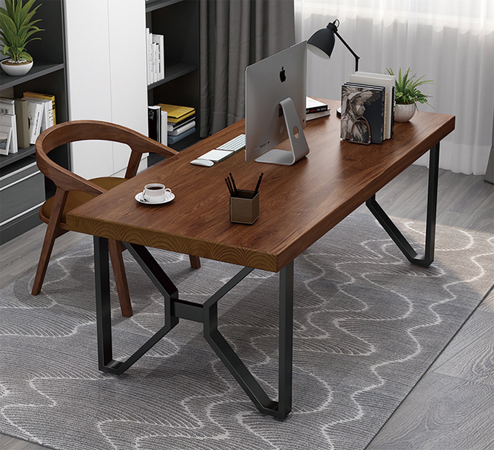 2 x 28 Dining Table Legs X-shaped Steel table legs | Etsy