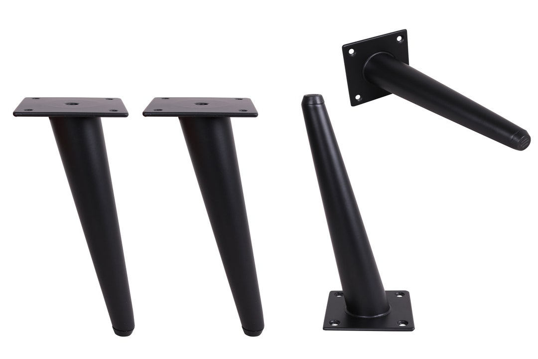 4pcsx 10'' Angled Tapered Sofa Legs Vintage Mid Century Modern Legs ...