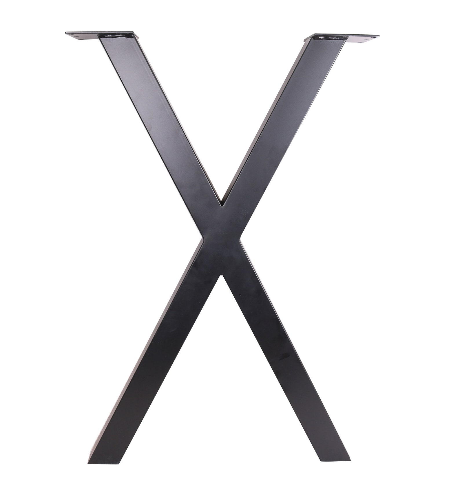 34h X 22''W Counter Table Legs X-shaped Steel - Etsy