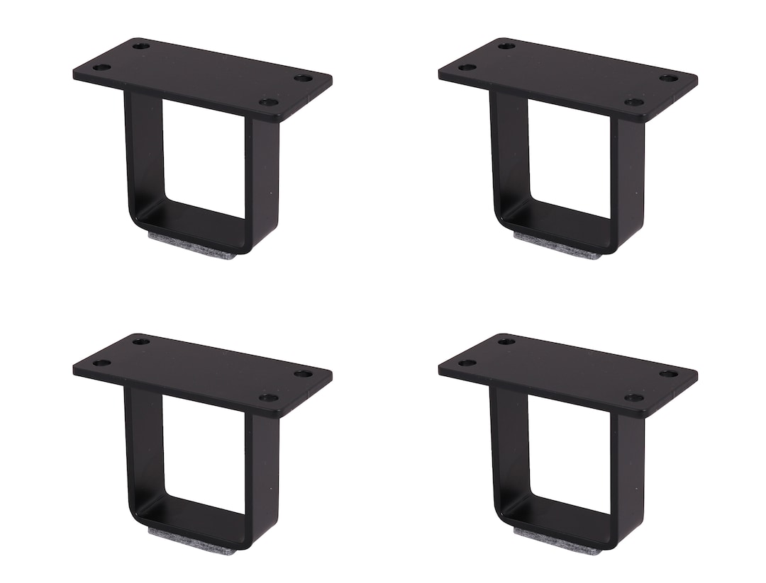 2 1/2'' Mini U Shaped Legs (black) DIY Industrial Strength Modern Table ...