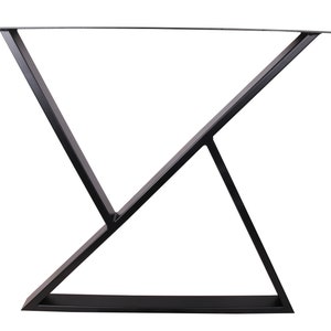 2 X High Quality 28" Dining Table Legs, Z-shaped Steel Table Legs ...