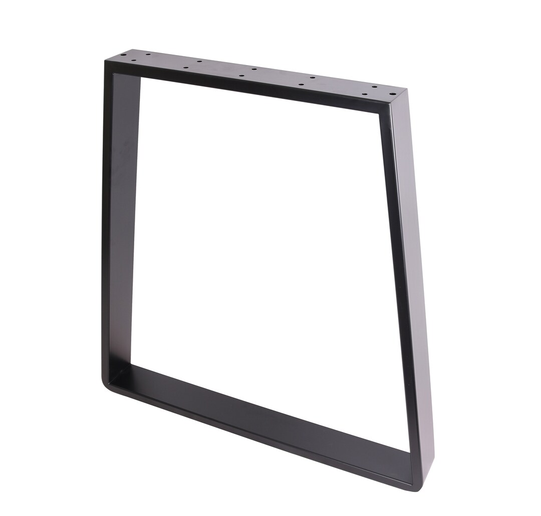 Trapezoid Steel Table Leg: Black Powder Coated, 28" Height - Etsy