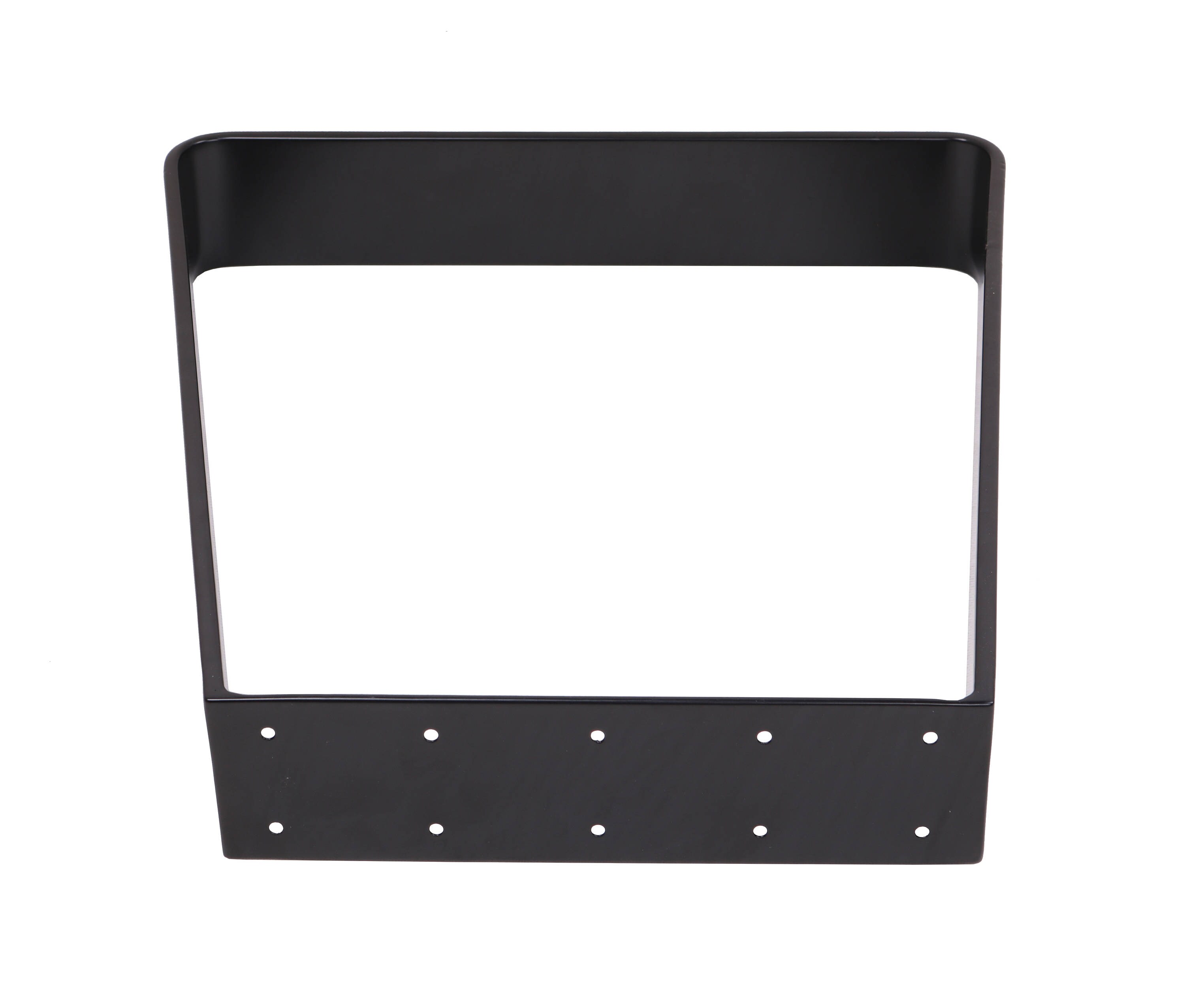 Trapezoid Solid Steel Table Leg: Black Powder Coated, 18" Dining Bench ...