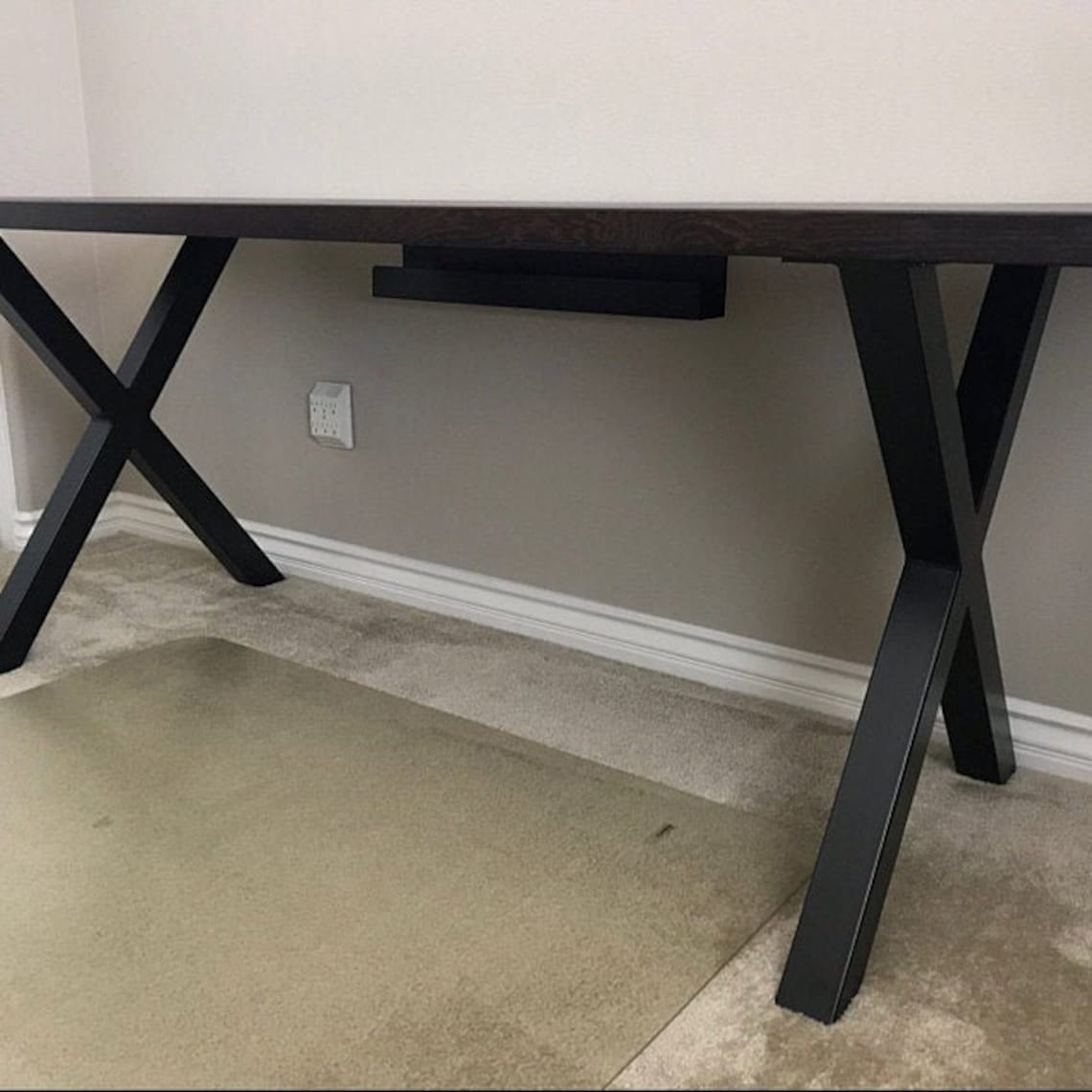 34h X 22''W Counter Table Legs X-shaped Steel - Etsy