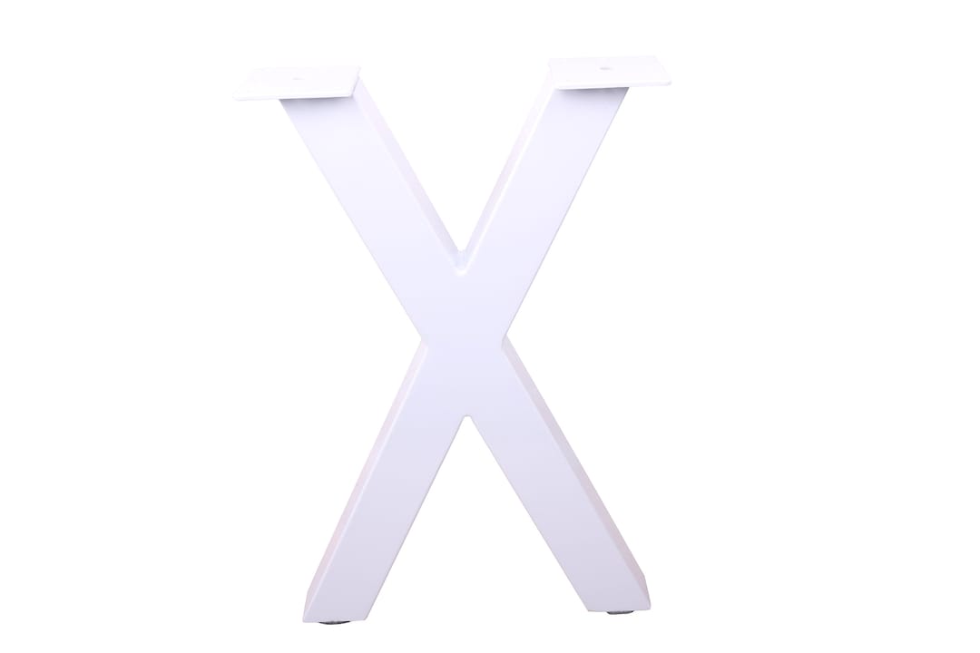 1x18" High Quality Dining Bench Leg, ONE X-shaped Steel Bench Leg ...