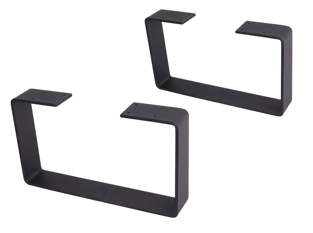 Solid Steel U-shaped Table Legs, Heavy Duty 8'' (pair) - Etsy
