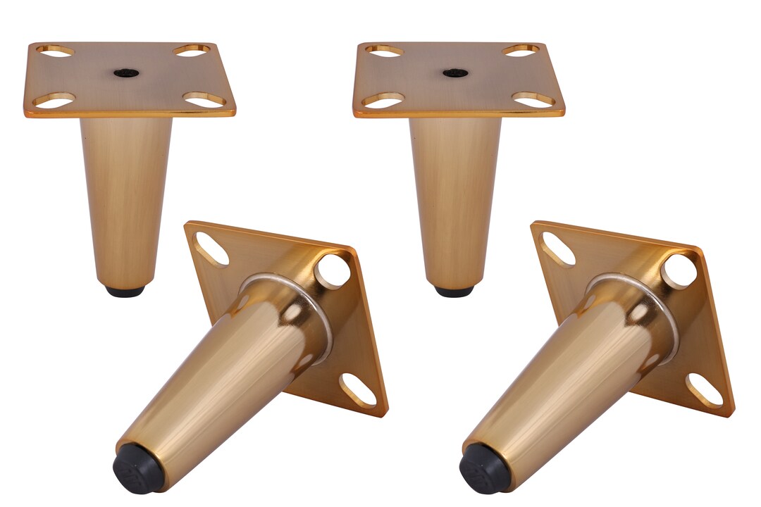 4PCS X 4'' Inch Steel Sofa Legs Vintage Mid Century Modern Legs Feet ...