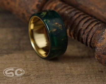 Brass Epoxy Ring - Etsy