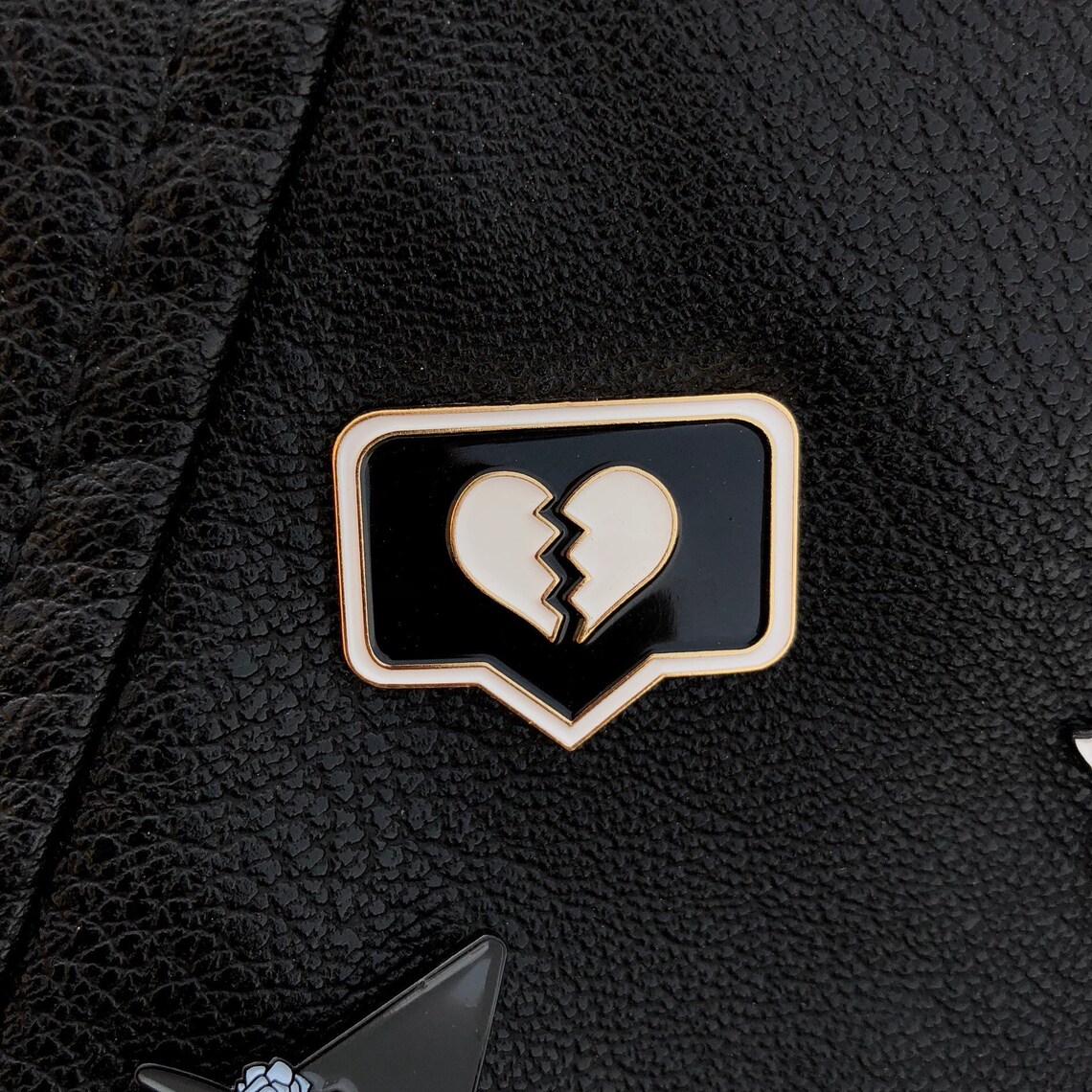 Broken Heart Pin by Midnight & Vine | Etsy
