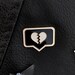 Broken Heart Pin by Midnight & Vine - Etsy